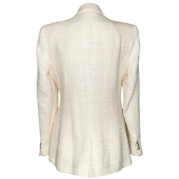 Zara | Jackets & Coats | Zara Textured Boucle Tweed Double Breasted ...